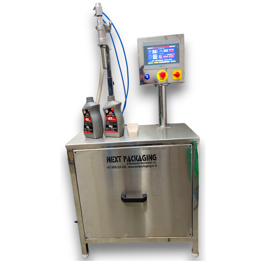 Semi Auto Single Head Servo Gear Pump Based Liquid Filler